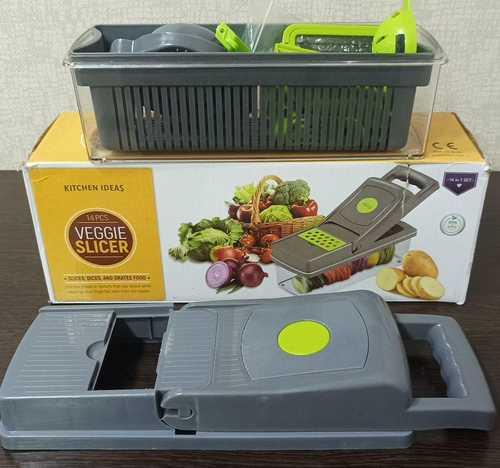 Овощерезка ручная тёрка veggie slicer 14в1