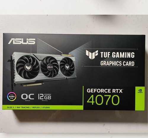 Новая asus GeForce RTX 4070 TUF OC 12 GB Гарантия