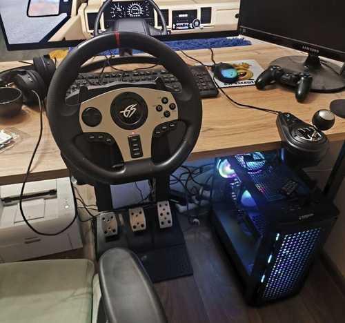 Игровой руль dexp wheelman pro gt