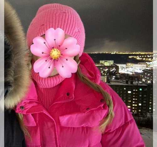Пуховик зимний оверсайз