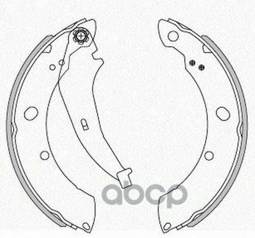 Колодки тормозные барабанные зад volkswagen