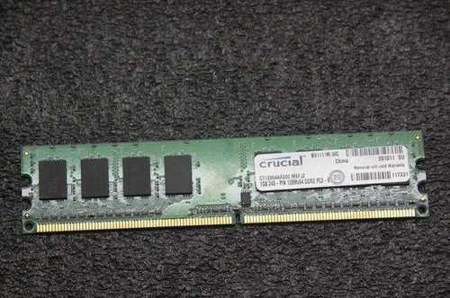 Модуль памяти dimm DDR2 1Gb PC-6400 Crucial