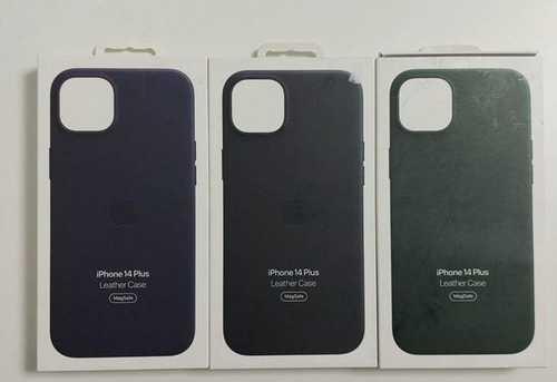 Чехол на iPhone 14 Plus Leather Case
