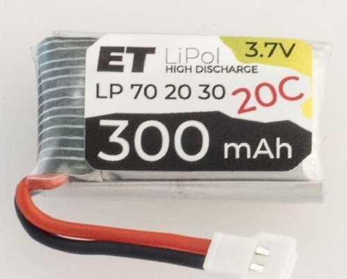 Аккумулятор ET LP702030-20CM 3.7В, 300мАч, Li-Pol