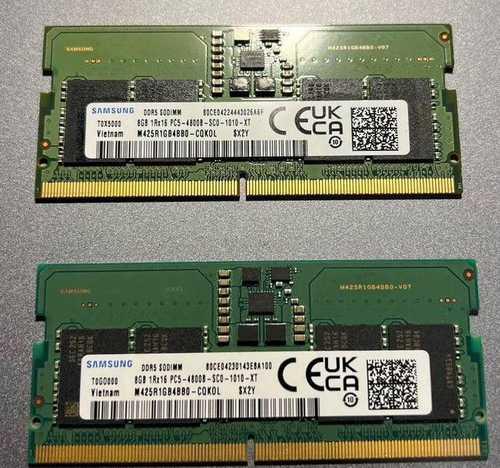 Оперативная память DDR5 (8gb x 2) Samsung