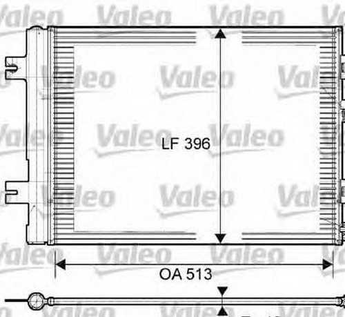 Конденсер renault logan/duster 04- 814077 Valeo