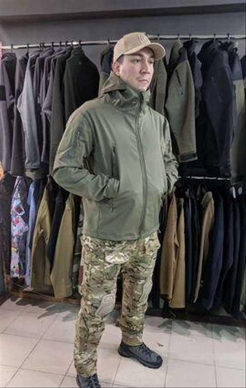 Софтшелл куртка а120 олива