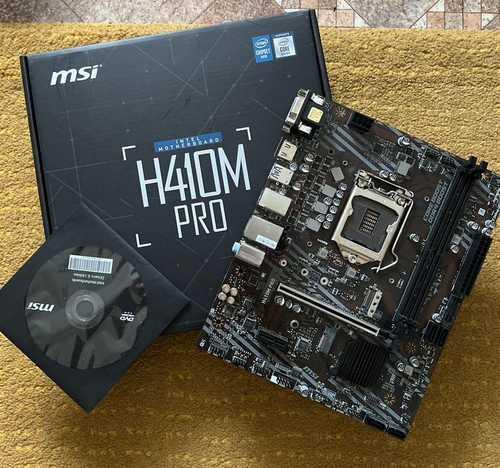 MSI H410M PRO, материнская плата lga 1200
