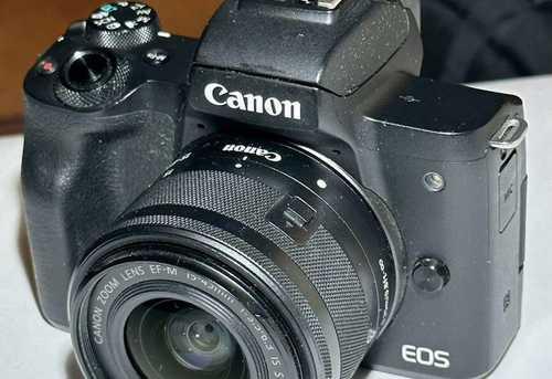 Canon M50 + Canon 15-45mm (kit)