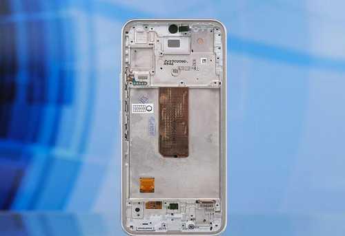 Дисплей для Galaxy A54 SM-A546B OEM в рамке серебр
