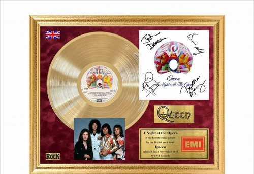 Queen рамка с диском и автографами в вариациях