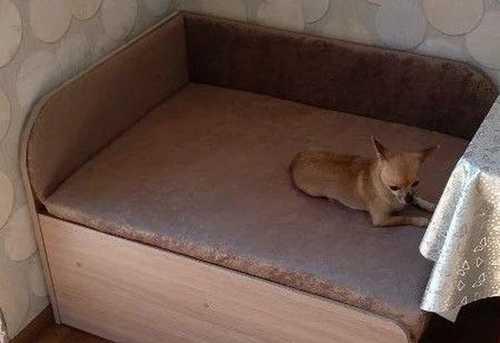 Кровать-диван раскладной шимо светлый / коричневый