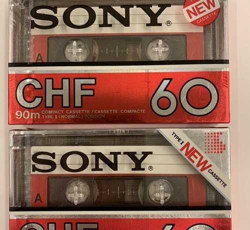 Аудиокассеты Sony CHF 60. металлизировпная