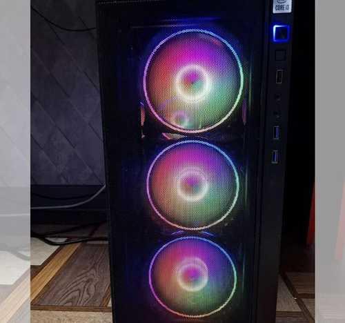 Игровой компьютер, i3 10105f, 1050ti, 16 gb