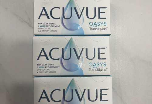 Линзы acuvue oasys with transitions -1