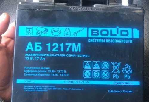 Аккумулятор 12 B 17Aч ав1217м