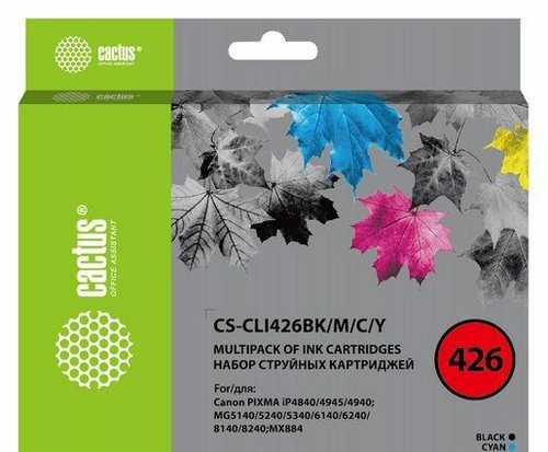 Картридж струйный Cactus CS-CLI426BK/M/C/Y черный