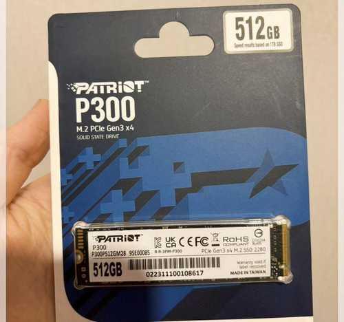 Nvme SSD M2 512gb новый