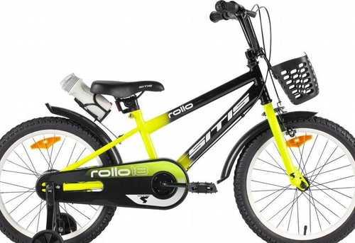 Велосипед sitis rollo 18" (2024) Black-Yellow Vol1