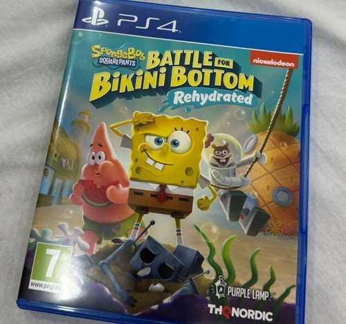 Диск на ps4/ ps5 губка боб sponge Bob scuarepants