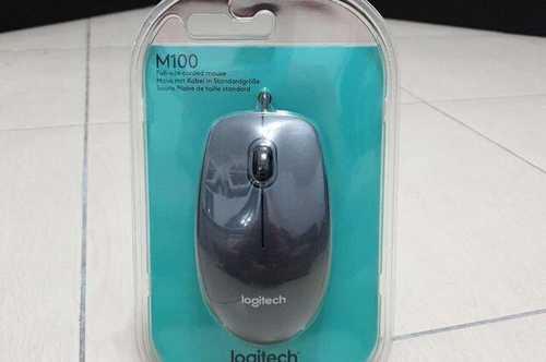 Мышка проводная logitech m100
