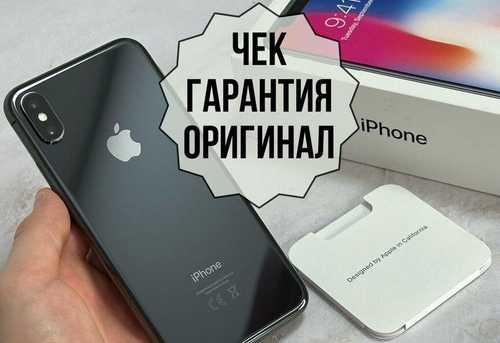 Акб 100 sim iPhone X 64GB Black