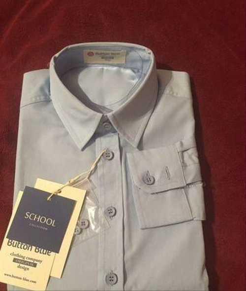 Button blue рубашка новая