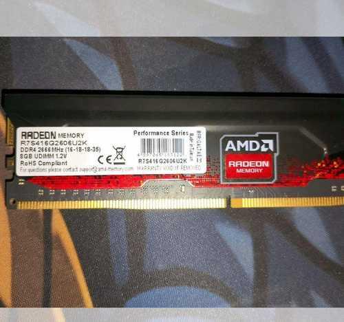 Озу AMD Radeon 16GB (2x8GB) DDR4 2666MHz