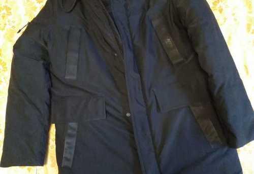 Куртка пуховик новая зимняя с мехом енот 50 размер