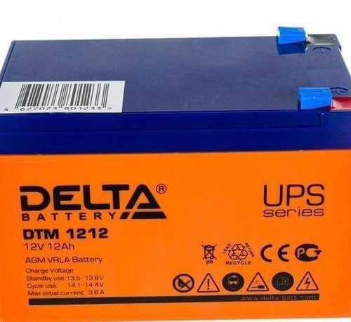 Батарея аккумуляторная Delta DTM 1212