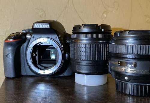 Зеркальный фотоаппарат Nikon d5300 kit + 50mm 1.8