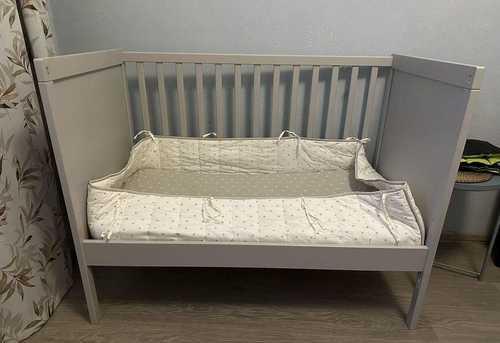 Детская кроватка икеа сундвик