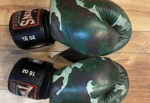 Боксерские перчатки twins 16 oz