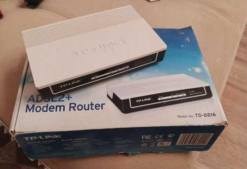 Роутер TP-link adsl2+ Model TD-8816