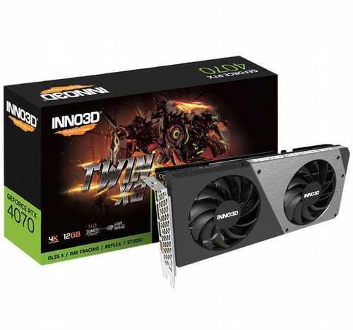 Видеокарта Inno3D GeForce RTX 4070 Twin X2 12GB gd