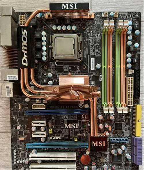 MSI P45 Platinum + Xeon E5450 + 2 GB + кулер
