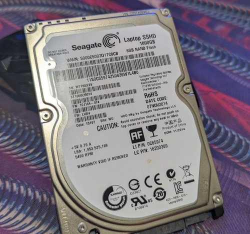 Жёсткий диск ноутбука Seagate 1 tb hdd 2,5"