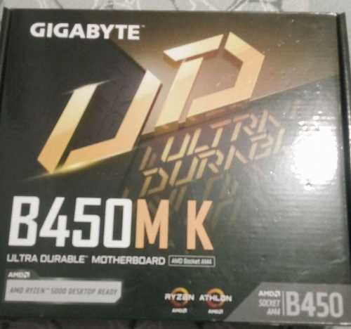 Материнская плата gigabyte b450 m k