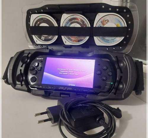 Sony psp 3008 8gb+3 диска