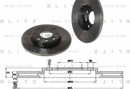 Blitz BS0103 Диск тормозной opel corsa/ascona/astr