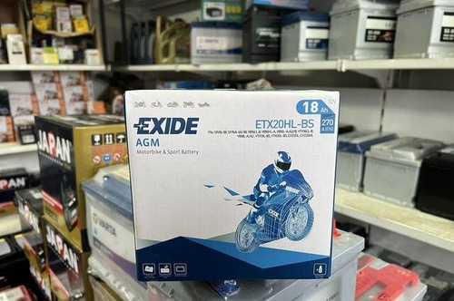 Аккумулятор на снегоход exide AGM 18 ah/ач