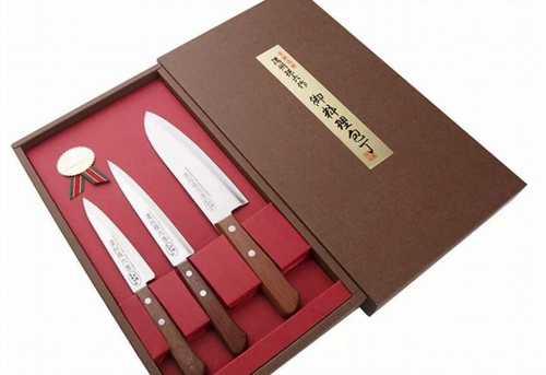 Набор из 3 кухонных ножей Satake Natural Wood HG83