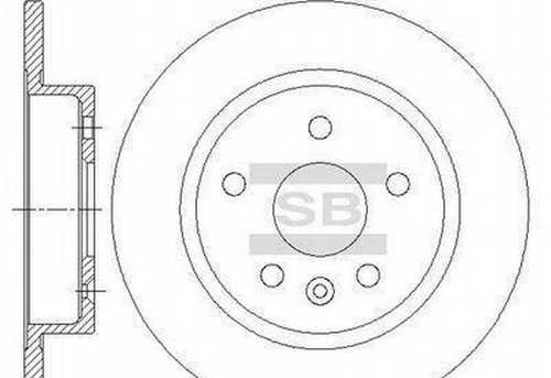 Задний тормозной диск Sangsin brake/HI-Q, SD3044