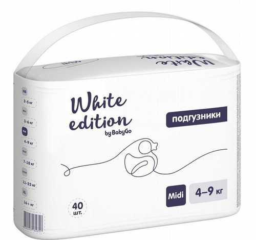 Подгузники Babygo white edition 4-9кг 10шт