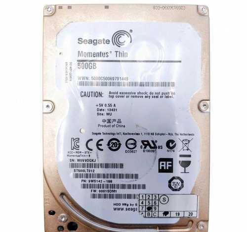 2.5" 500гб Seagate Momentus ST500LT012 Б/у