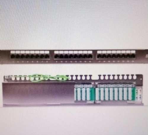 Патч-панель Nikomax Nmc-rp24sd2-1u-mt