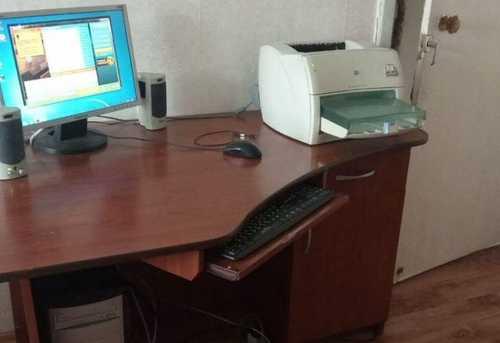 Готовый Компьютер, принтер + Компьютерный стол