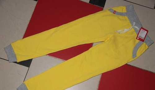 Reima спортивные штаны,брюки 140 желтые