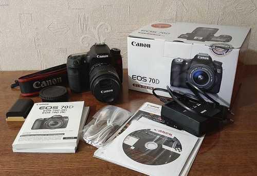 Фотоаппарат Canon EOS 70D, kit 18-55 мм
