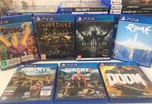PS4 Far Cry/ Doom/ Diablo/ Spyro/ Injustice/ Rime